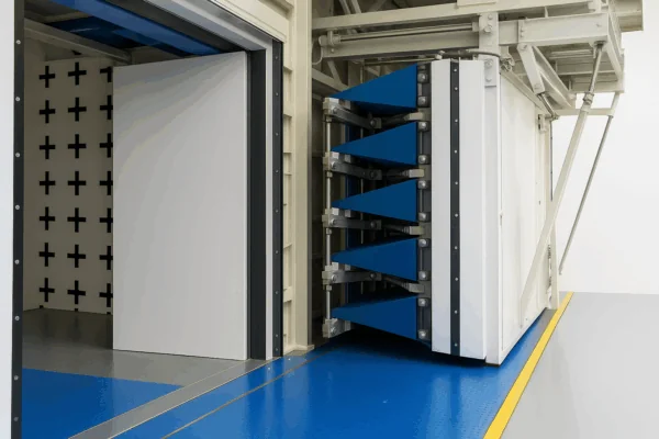 Two-Position Electromagnetic Shielded Door
