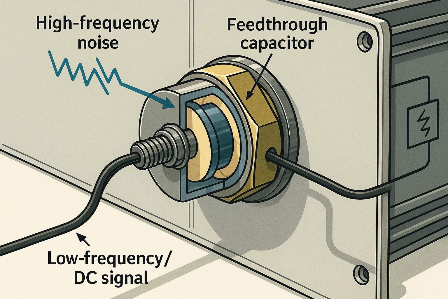 What is the Purpose of a Feedthrough Capacitor?