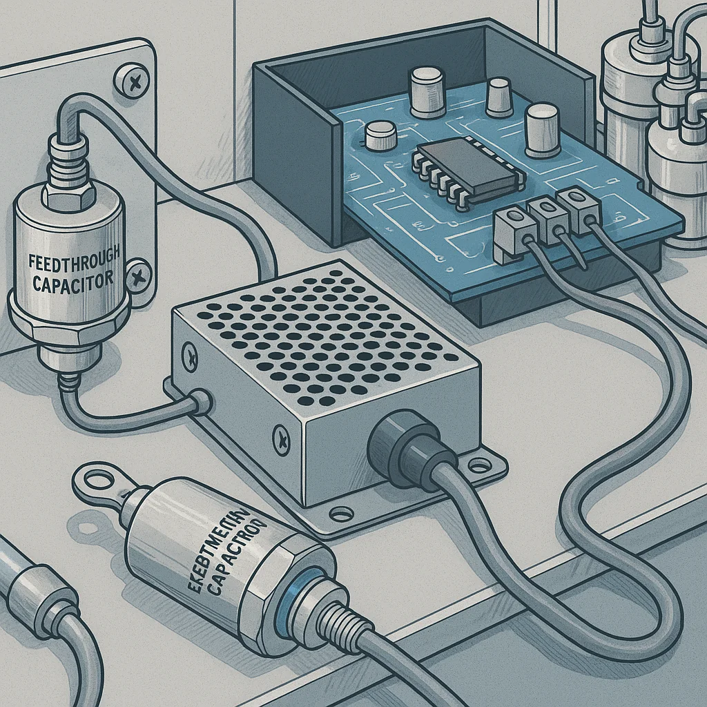 What is the action of a capacitive filter?