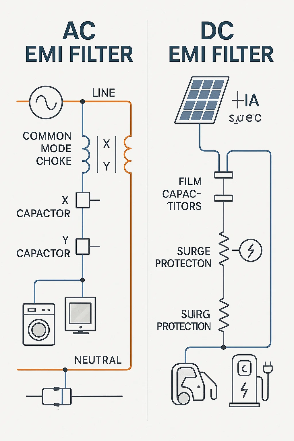 AC EMI Filter vs DC EMI Filter